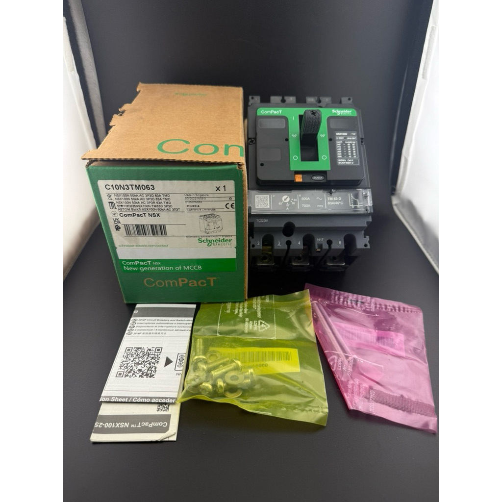SCHNEIDER NSX100N รุ่นN TM63D 50KA C10N3TM063 เบรกเกอร์ชไนเดอร์ 3P,63A ...