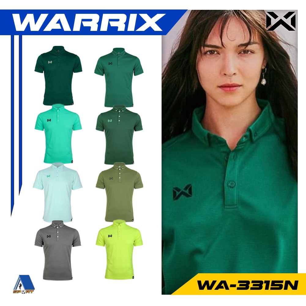 [[ส่งฟรี!! มีเงินคืน]] WARRIX เสื้อสีพื้น รุ่น CLASSIC รหัส WA-3315N ...