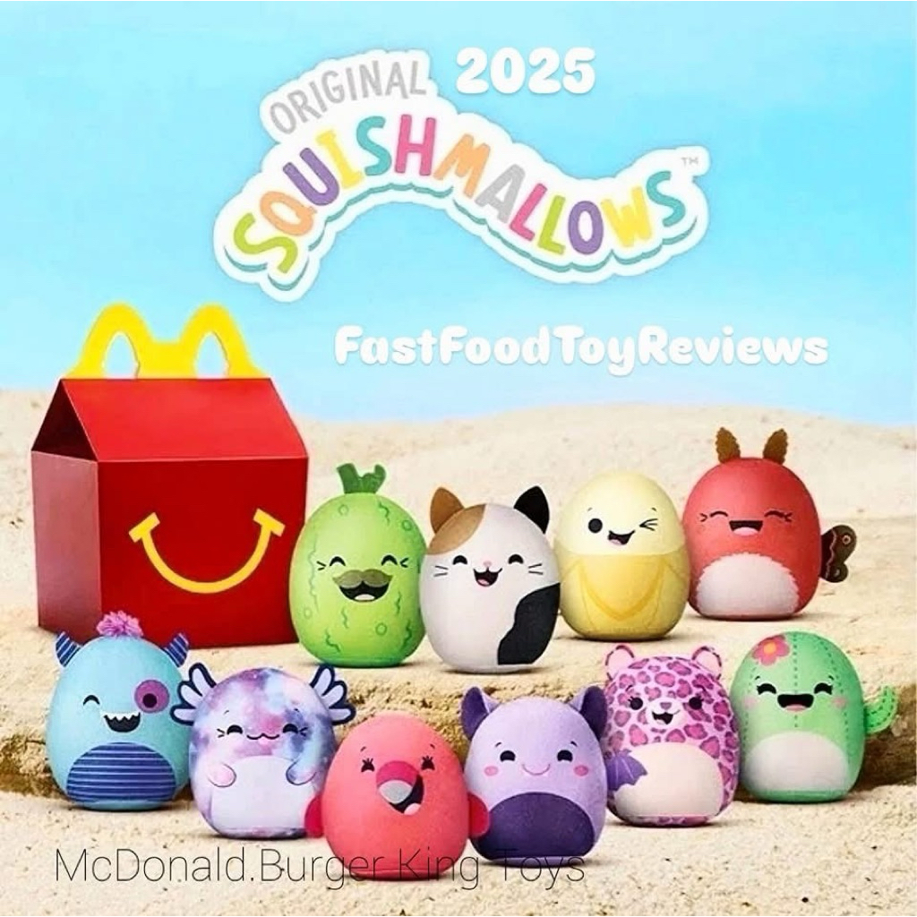Mcdonald Happy Meal 2025 Squish Mallow ของสะสมแมคโดนัล | Shopee Thailand