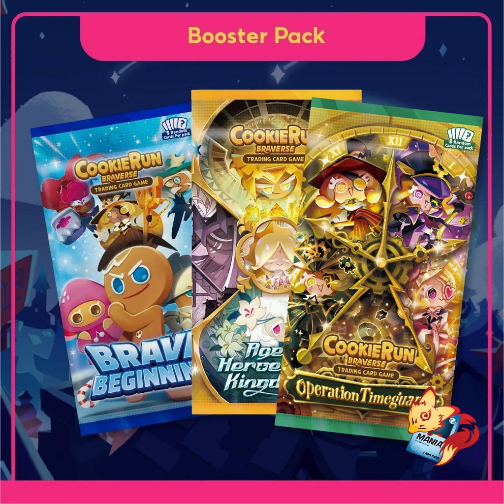 [ Cookie Run Braverse TCG ] Booster Pack คุกกี้รัน (ของแท้ ลิขสิทธิ) BS5+BS6 ซองสุ่ม | Shopee ...