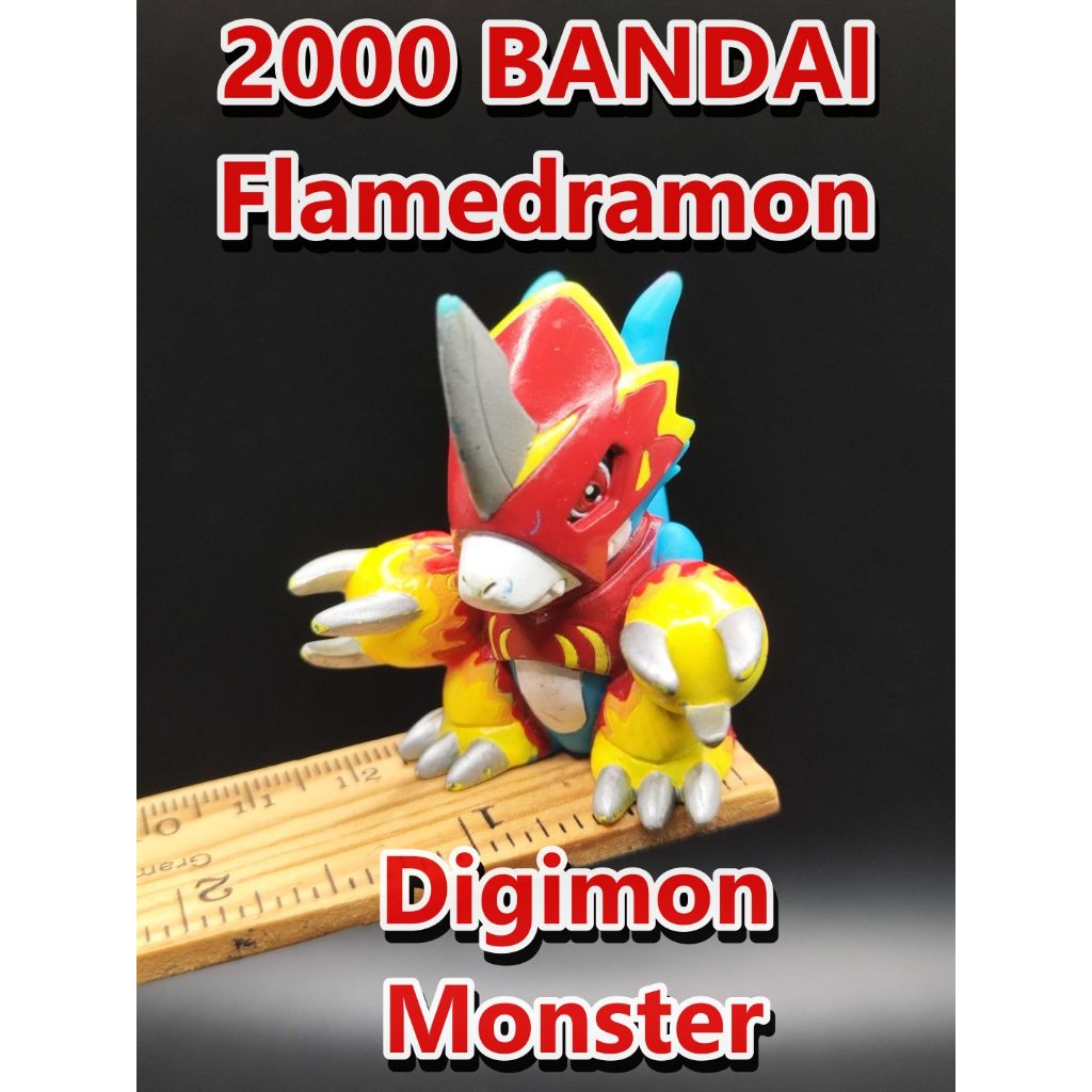 2000 Digimon Digital Monsters 2" Flamedramon Finger Puppet Mini Figure ...
