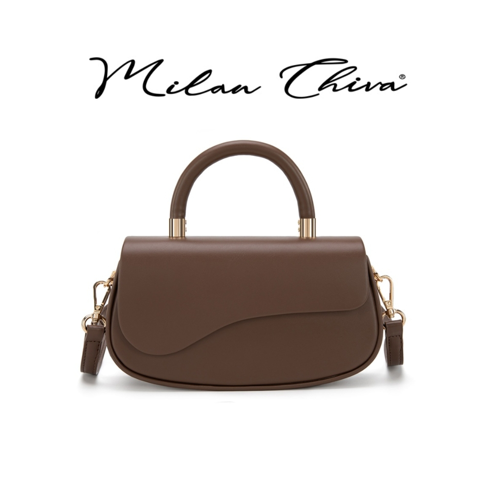 Milan Chiva รุ่น Saddle Bags กระเป๋าถือ สำหรับผู้หญิง กระเป๋าสะพายข้าง หนัง PU (MC-398) | Shopee ...