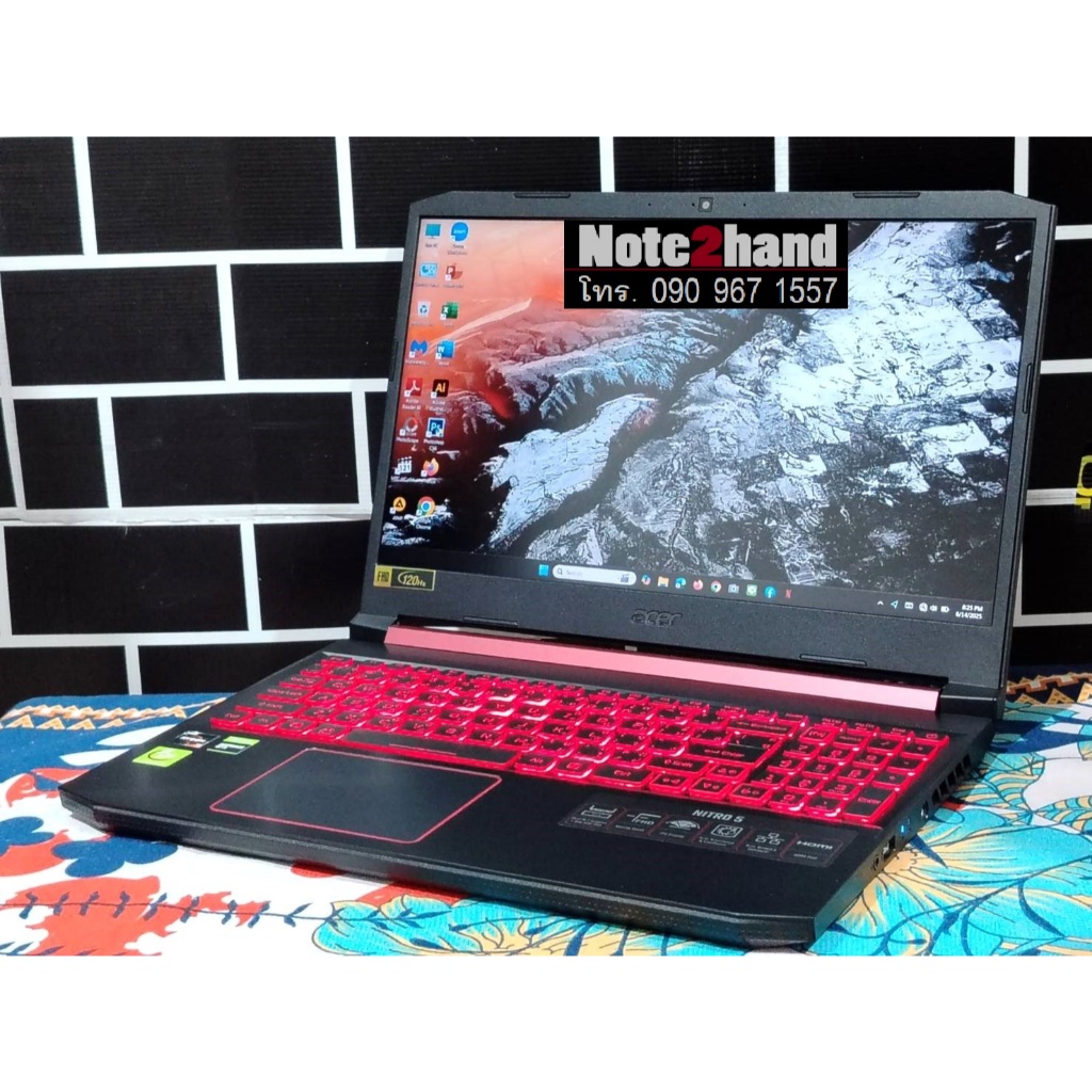 โน๊ตบุ๊คมือสอง ACER CPU AMD Ryzen 7 3750H จอ15.6”IPS 120Hz+แรม32+NVMe ...