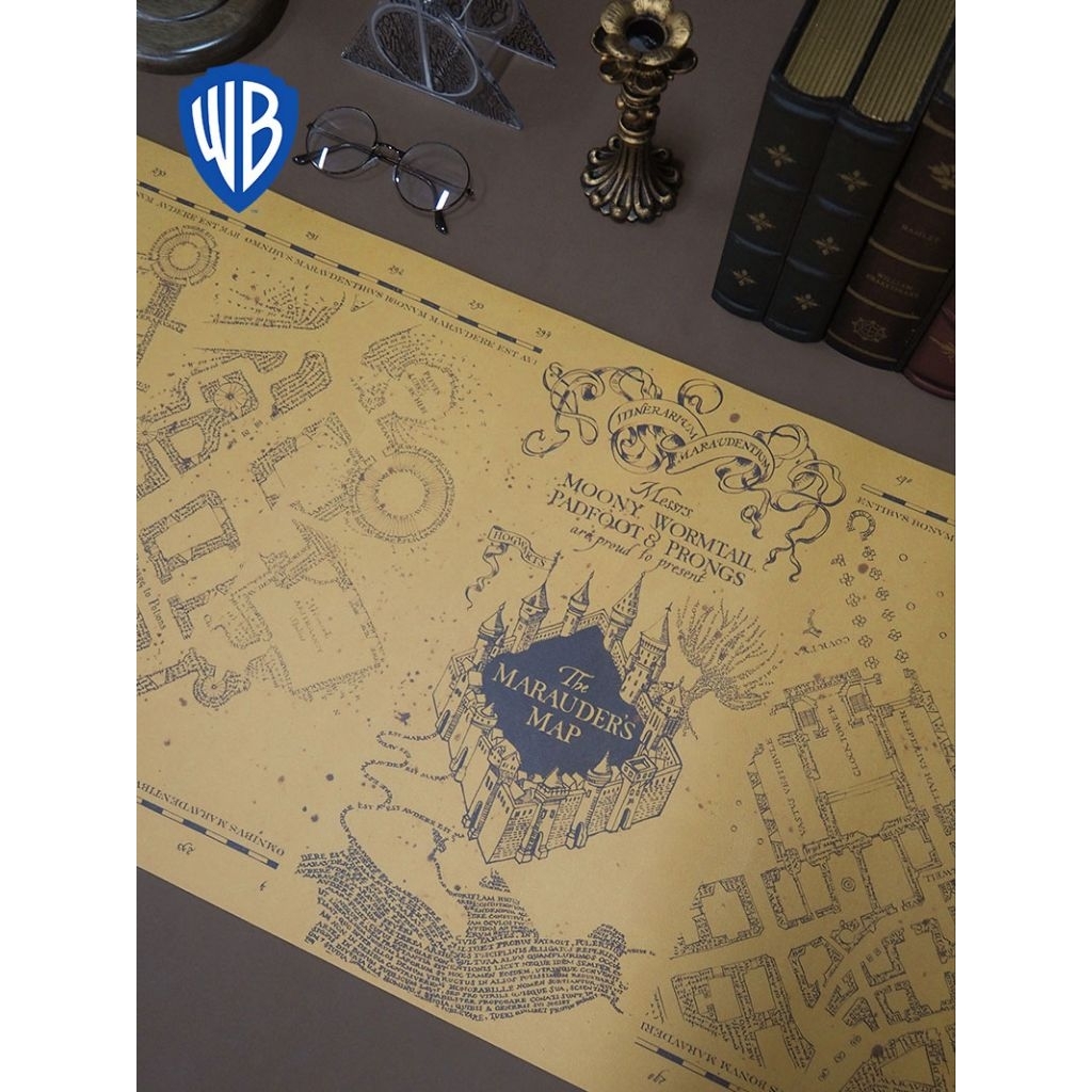 Harry Potter The Marauders's Map Desk Mat (ลิขสิทธิ์แท้) แฮร์รี่ ...