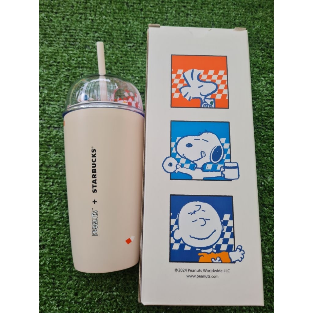 แก้วน้ำ Starbucks x Peanuts Snoopy Stainless Steel White Cold Cup ...