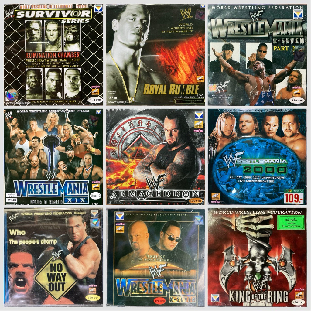 VCDมวยปล้ำWWE ลิขสิทธิ์แท้พากย์ไทย | Shopee Thailand