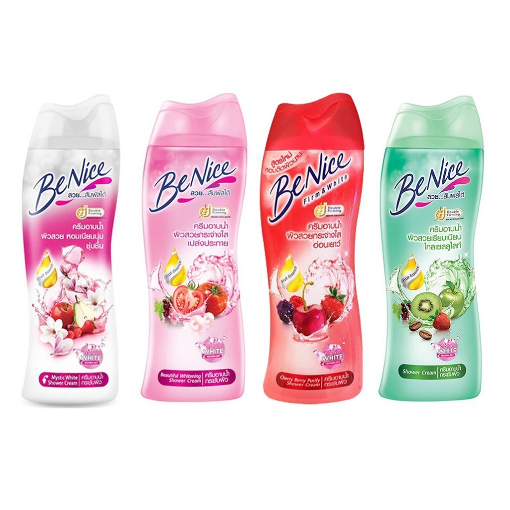 บีไนซ์-Benice ครีมอาบน้ำ สบู่อาบน้ำ ขนาด 180 ml. 4 สูตร ขวดบีบ ฝาเปิด | Shopee Thailand
