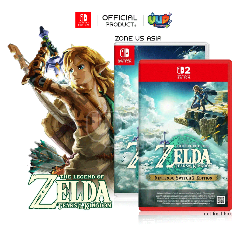 NSW 2 / 1 : Zelda Tear Of The Kingdom Zelda 2 แผ่นเกม ตลับเกม เซลด้า 2 ...
