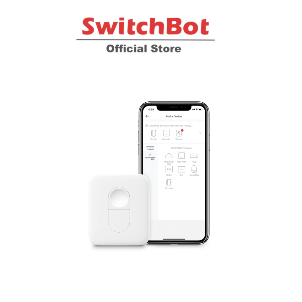 SwitchBot Universal Remote อุปกรณ์ควบคุมที่ใช้สัญญาณอินฟราเรด | Shopee ...
