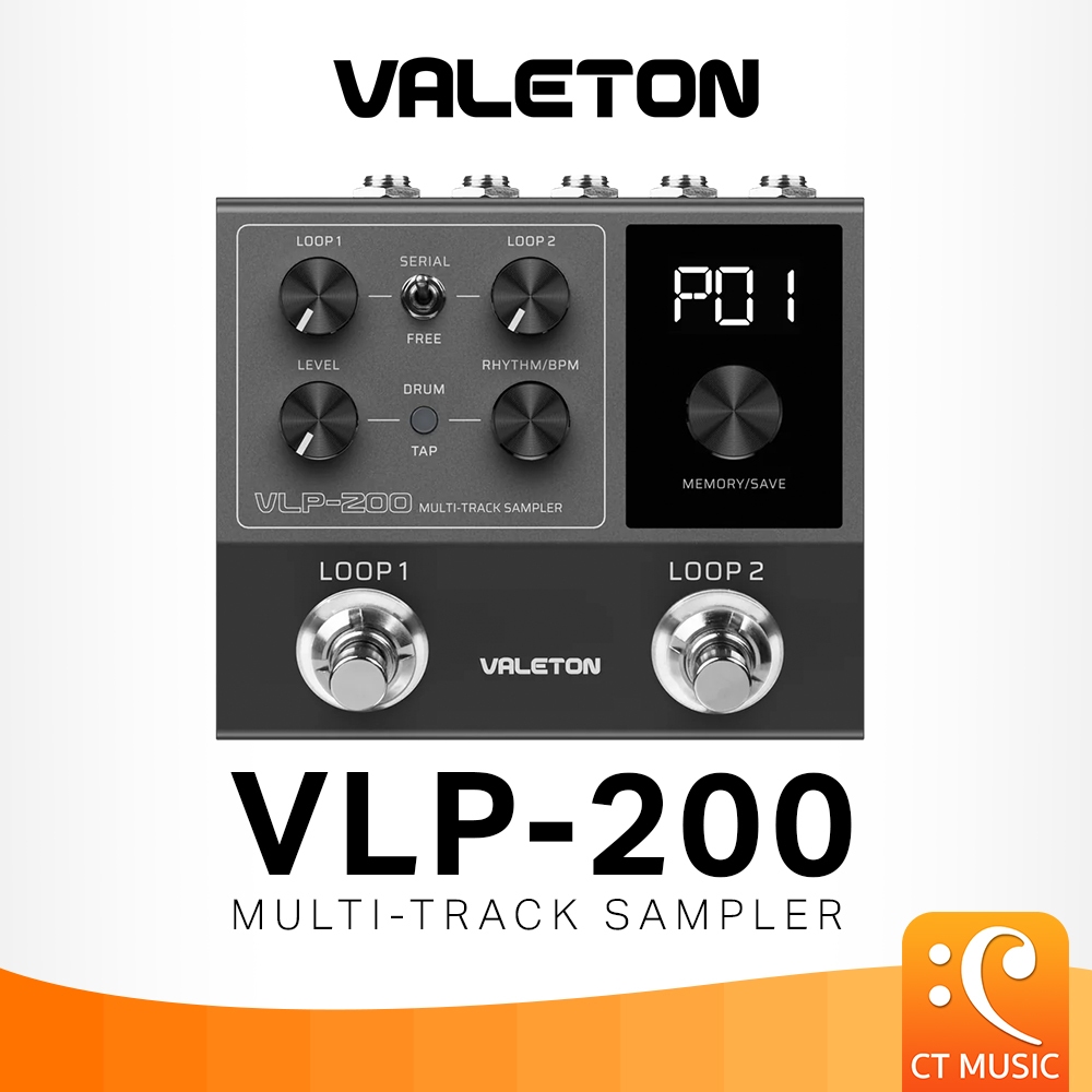 [ใส่โค้ดลด 1000บ.] Valeton VLP-200 Multi-Track Sampler Looper ลูปเปอร์ ...