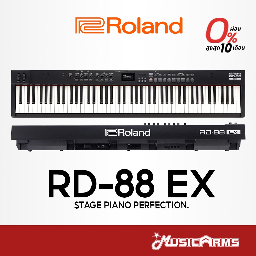 [จัดส่งด่วน] Roland RD-88 เปียโนไฟฟ้า 88 คีย์ Stage Piano RD88 รับ ...