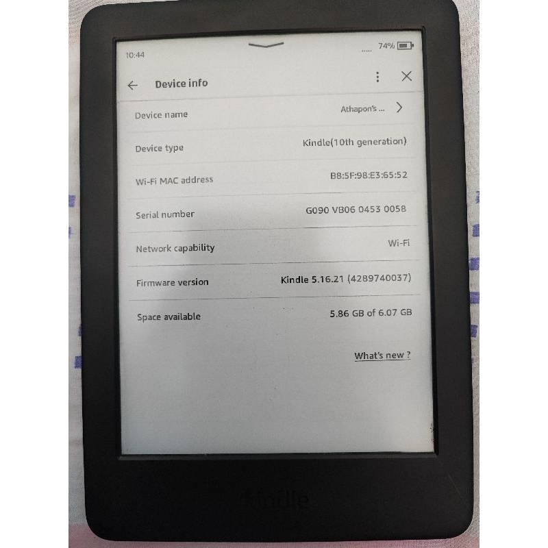 AMAZON kindle gen 10th 8GB | Shopee Thailand