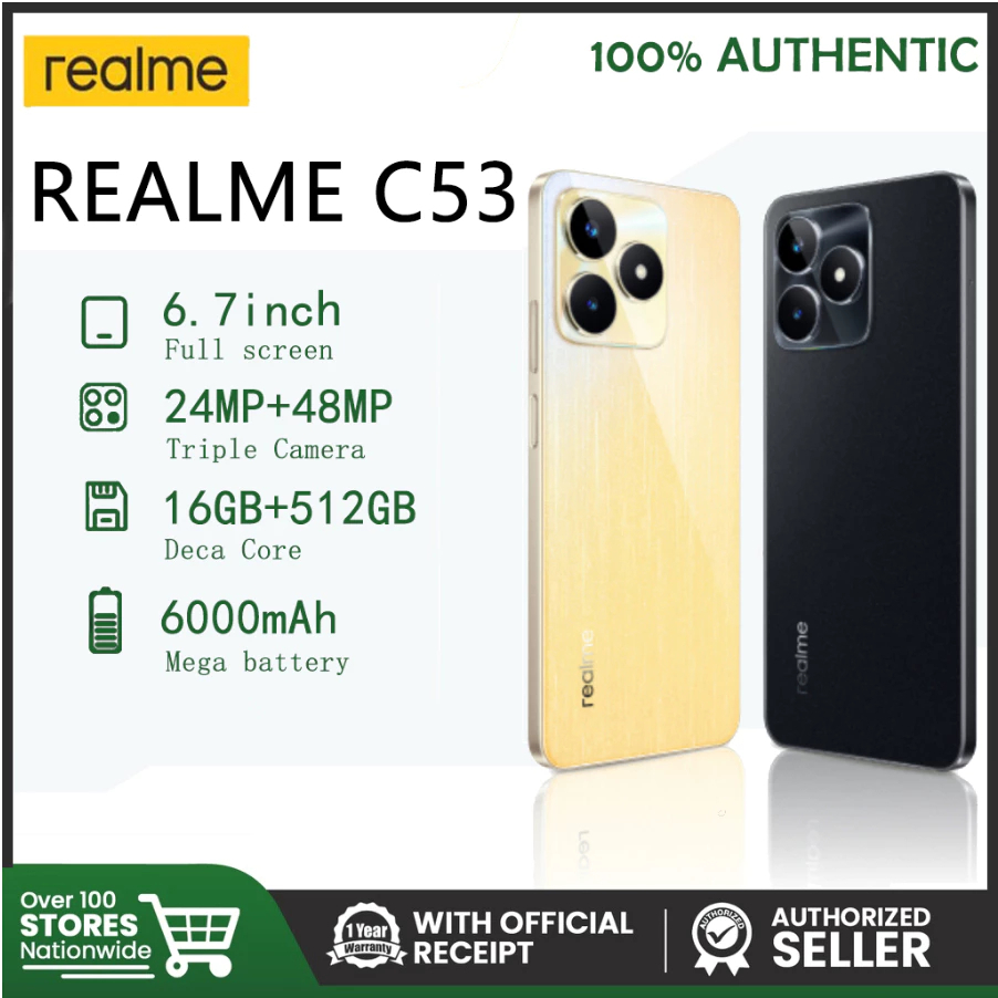 (ใหม่)Xiaomi Redmi C53 สมาร์ทโฟนต้นฉบับ 100% สมาร์ทโฟนใหม่ 16GB + 512GB ...