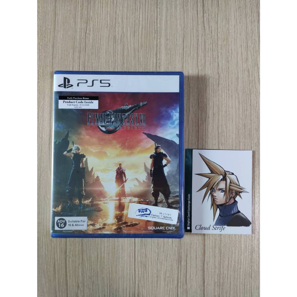 มือ 1 PS5 Final Fantasy FF 7 VII Rebirth Zone 3 Eng พร้อมการ์ด Cloud Strife | Shopee Thailand