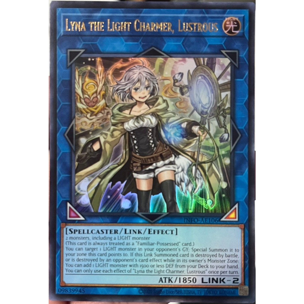 Yugioh Asia-Eng [INFO-AE106] Lyna the Light Charmer, Lustrous (Ultra Rare) การ์ดยูกิแท้ถูก ...