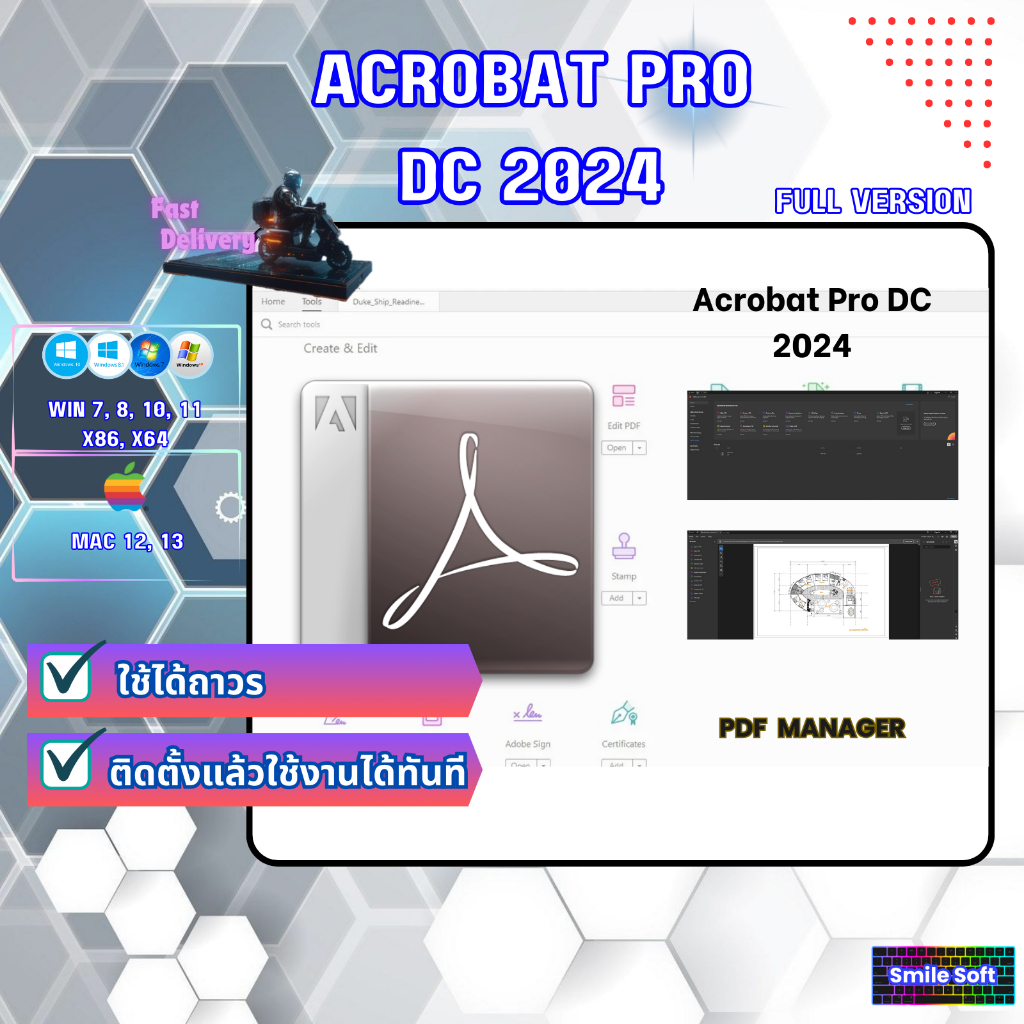 Acrobat Pro 2024 [WIN] {MAC] | Shopee Thailand