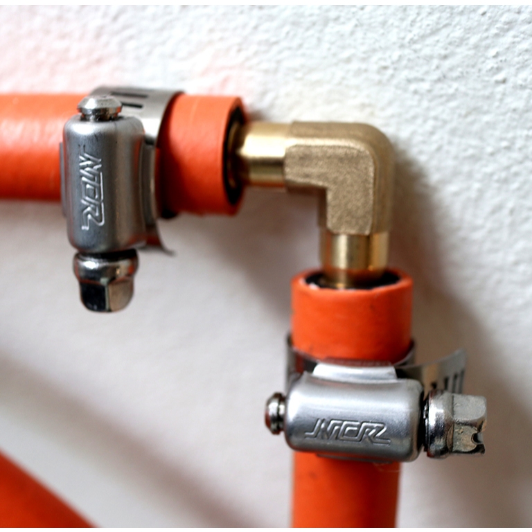 ข้องอท่อแก๊ส+แคลมป์รัด สแตนเลส 304 NCR ไม่เป็นสนิม | Shopee Thailand