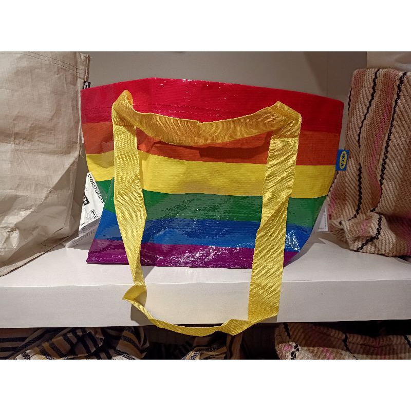 IKEAshopping IKEA STORSTOMMA ถุงสีรุ้ง ขนาด L , S | Shopee Thailand