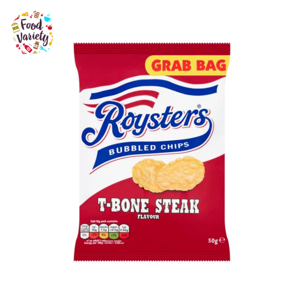 [Best Before-15Mar2025] Roysters Bubble Chips T- Bone Steak Flavors 50g ...