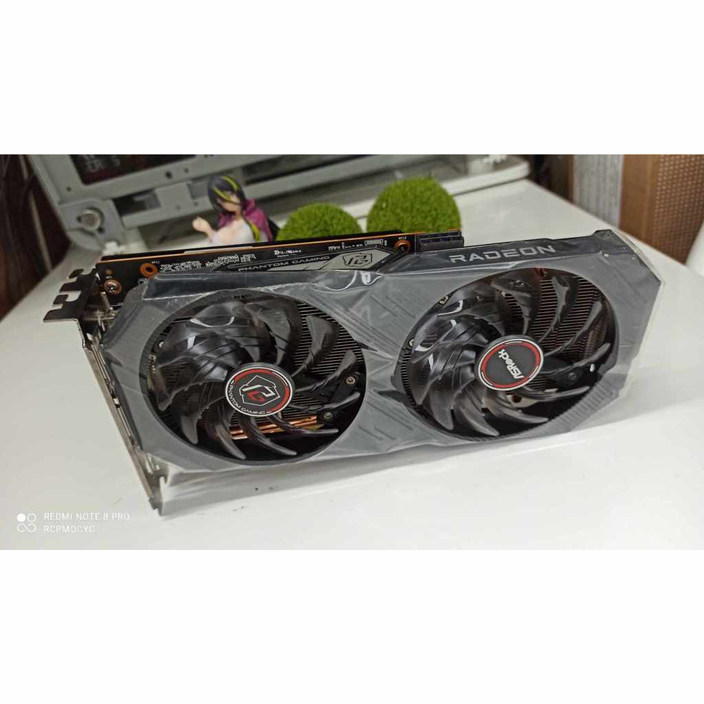 การ์ดจอ ASROCK AMD RADEON RX6500XT PHANTOM GAMING D 4GB OC สภาพมือหนึ่ง ...