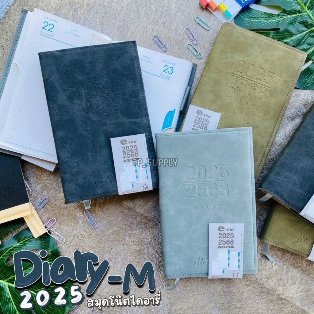 สมุดไดอารี่ อี-ไฟล์ e-file DIARY-M สมุดโน๊ต สมุดบันทึก 2025 / 2568 ...