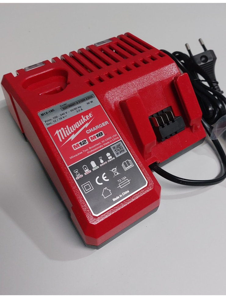 Milwaukee M12-18C แท่นชาร์จแบตเตอรี่ 12V - 18V (ตัวเปล่า) | Shopee Thailand