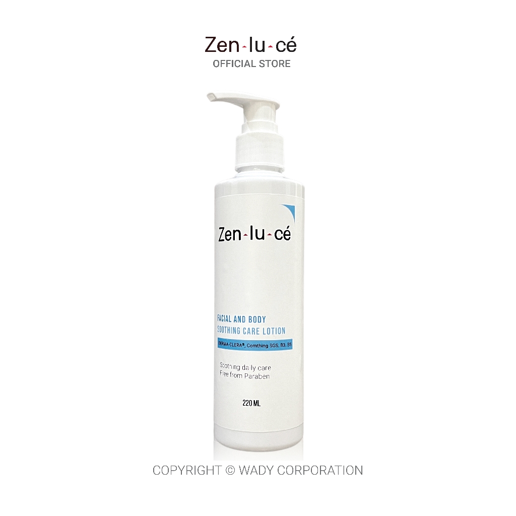 Zenluce Facial and body soothing care lotion 220 ml ผลิตภัณฑ์ดูแลผิวสำหรับผู้มีปัญหาผิวต่างๆ ...