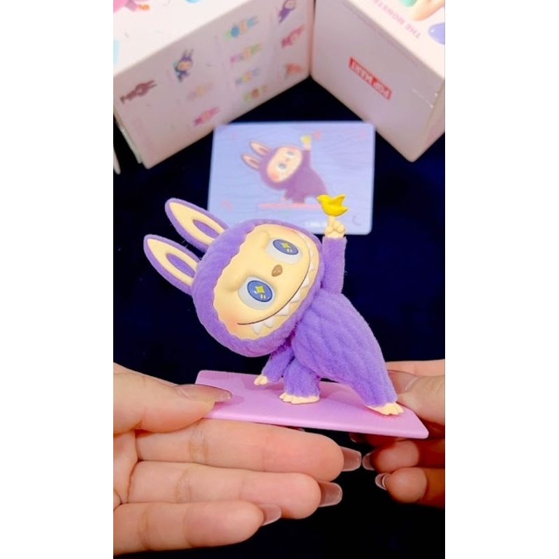 labubu โยคะ สีม่วง พร้อมส่ง ป้ายเหลืองยังไม่มีการเช็คการ์ด | Shopee ...