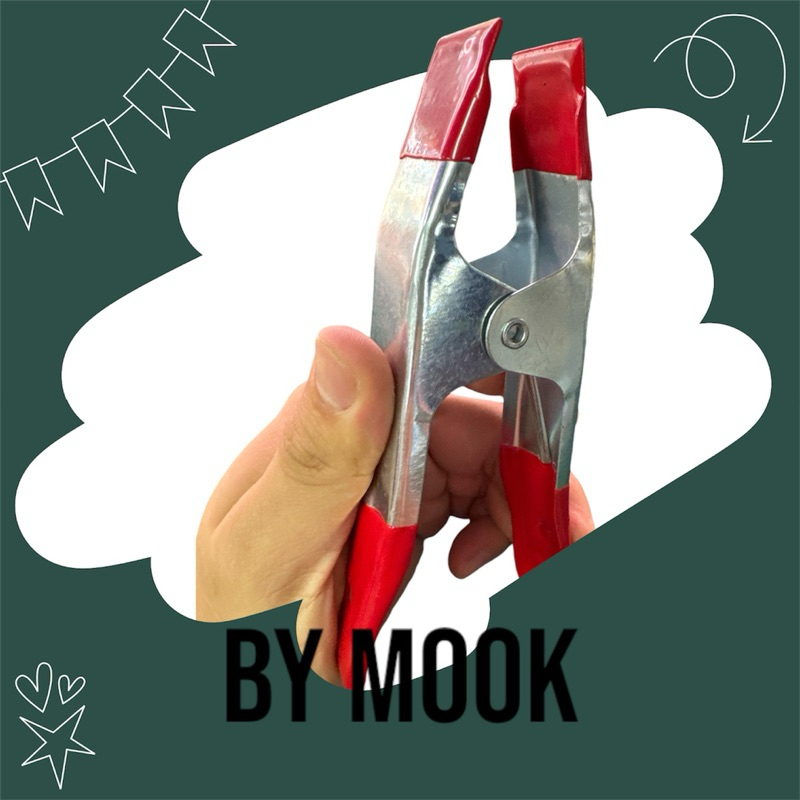 กิ๊บจับแบตเตอร์รี่ BY MOOK ขนาด 6 นิ้ว Spring Clamp กิ๊บหนีบ ...