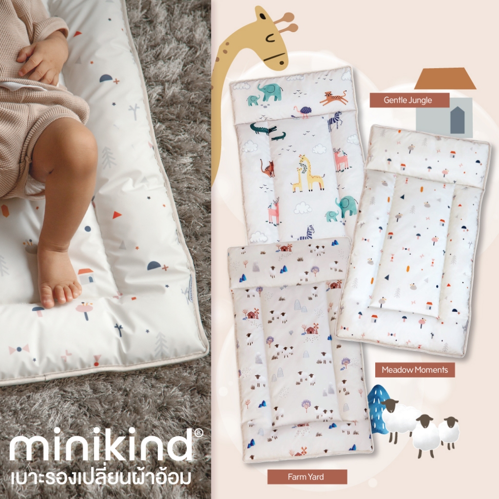 Minikind Changing Mat เบาะรองเปลี่ยนผ้าอ้อม ผลิตจาด PVC ทำให้ง่ายต่อการ ...