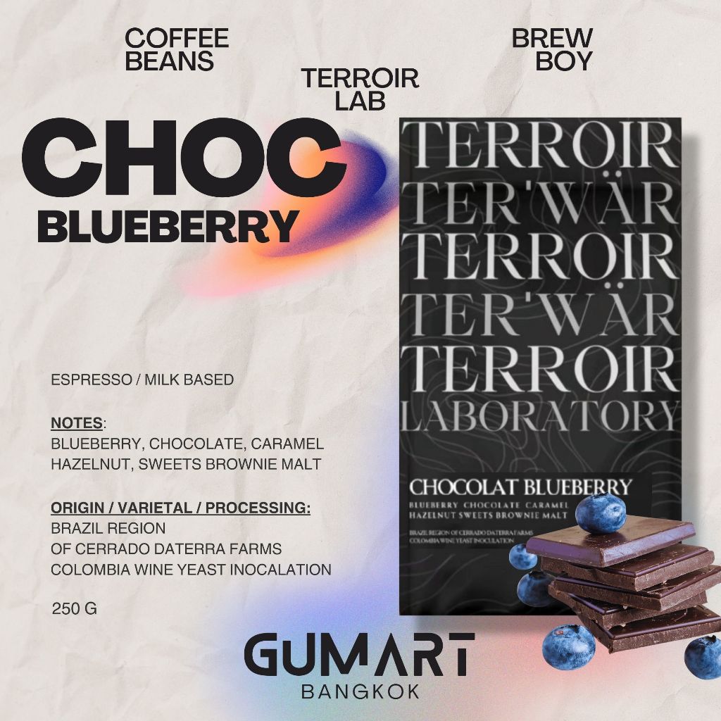 เมล็ดกาแฟ " Choc Blueberry " คั่ว จาก Terroir Laboratory Coffee Bean Brewboy | Shopee Thailand