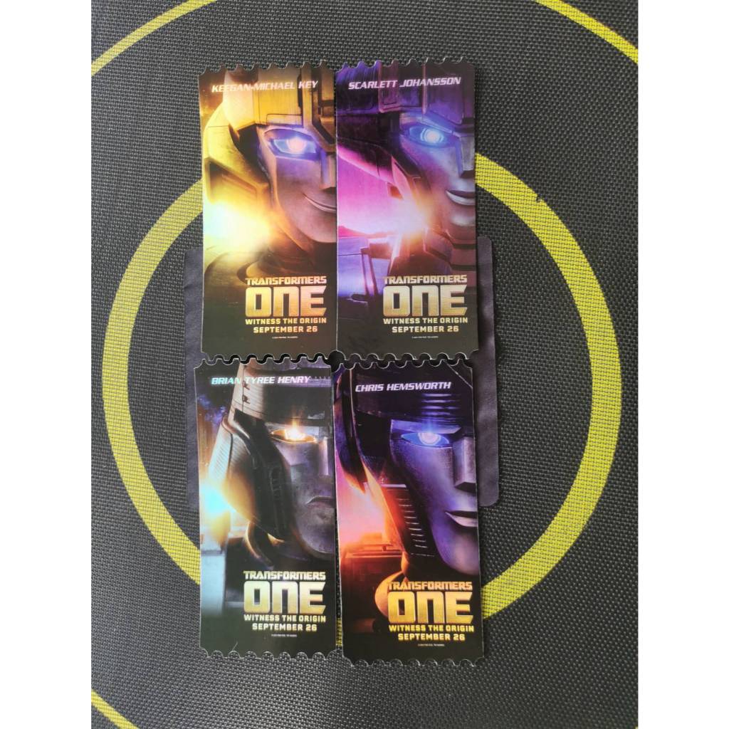 SF COLLECTTIBLE TICKET สำหรับนักสะสม "TRANSFORMERS ONE"1เซตมี4ใบ ...
