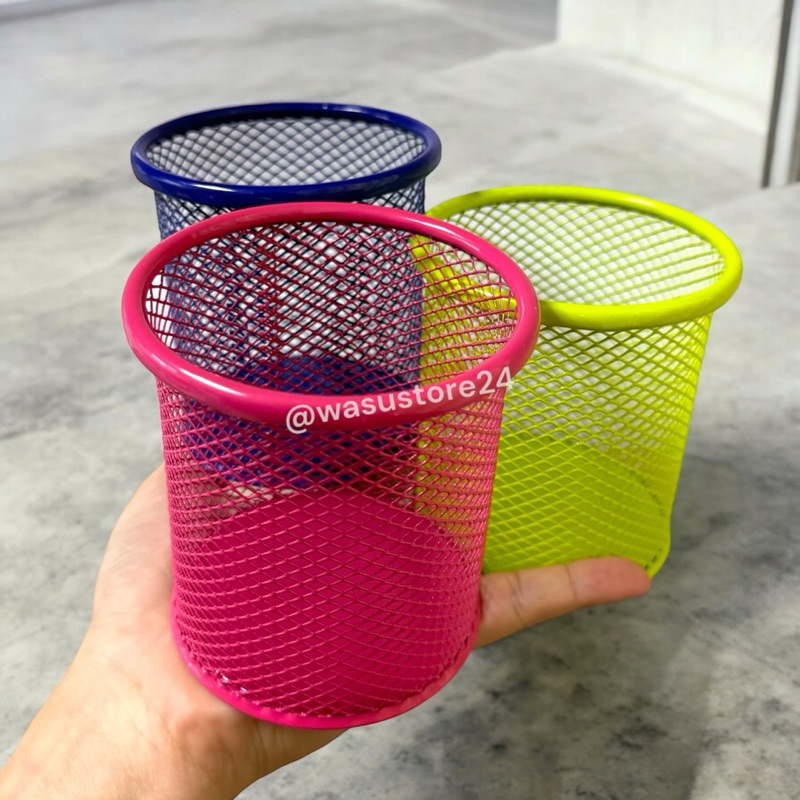 🔥พร้อมส่ง ใน 🇹🇭🔥 wasu.store24 WS003 กล่องเหล็กใส่ปากกา กล่องอุปกรณ์ ...