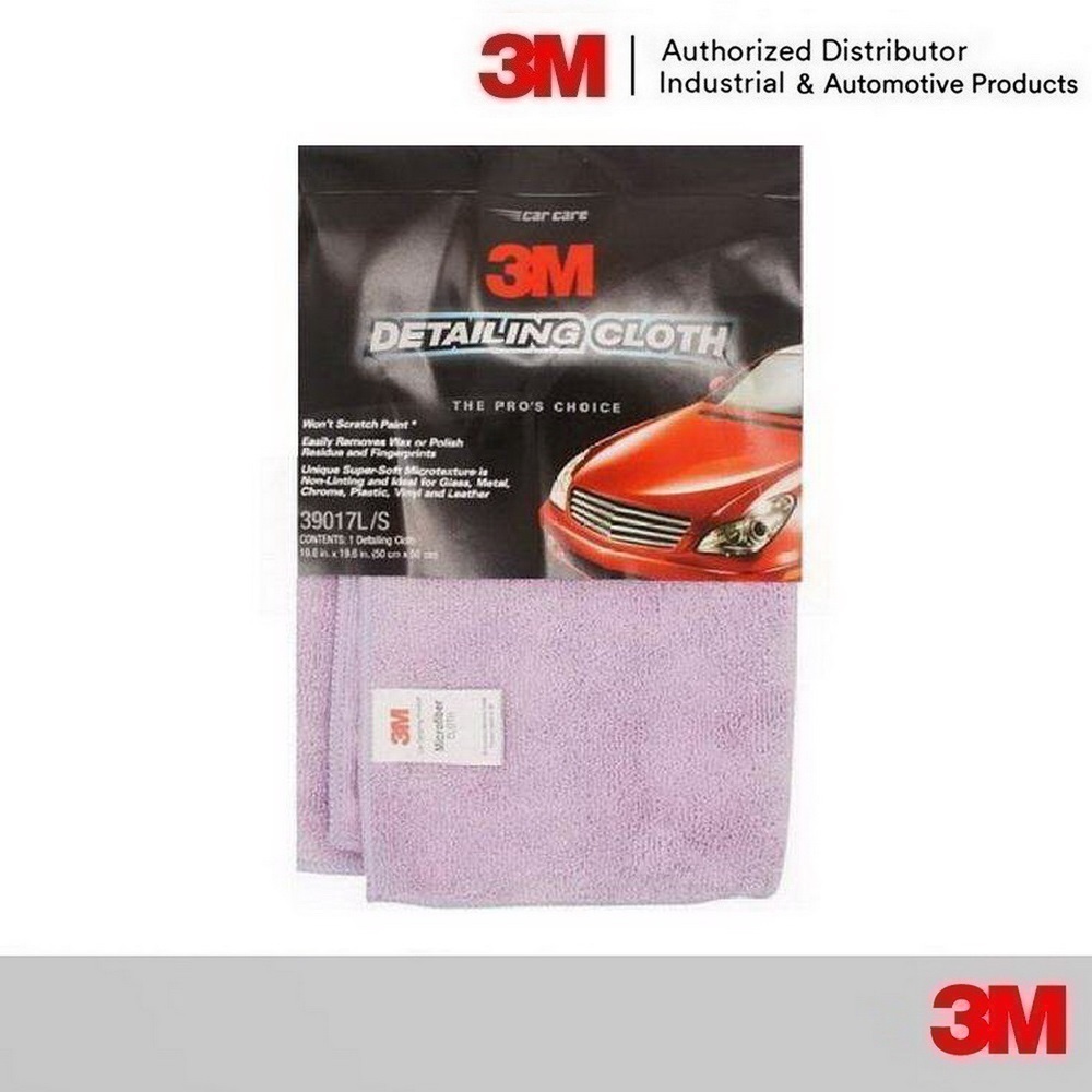 3M 39017L/S ผ้าใยไมโครไฟเบอร์ สำหรับรถยนต์ รุ่นหนา ขนาด 50x50ซม. 1ผืน ...