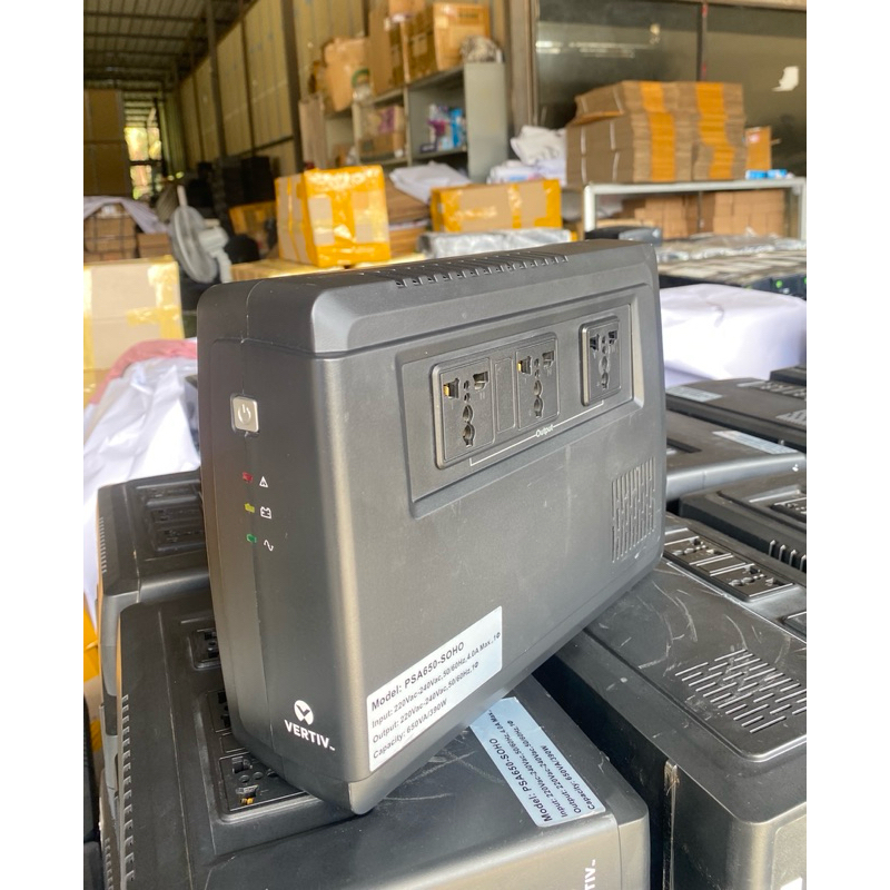 Ups Vertiv SOHO 650VA/390W. มีช่อง usb ชาร์จมือถือ ไม่มีแบต มือ2 ใช้งานดีมาก รับประกัน 1เดือน ...