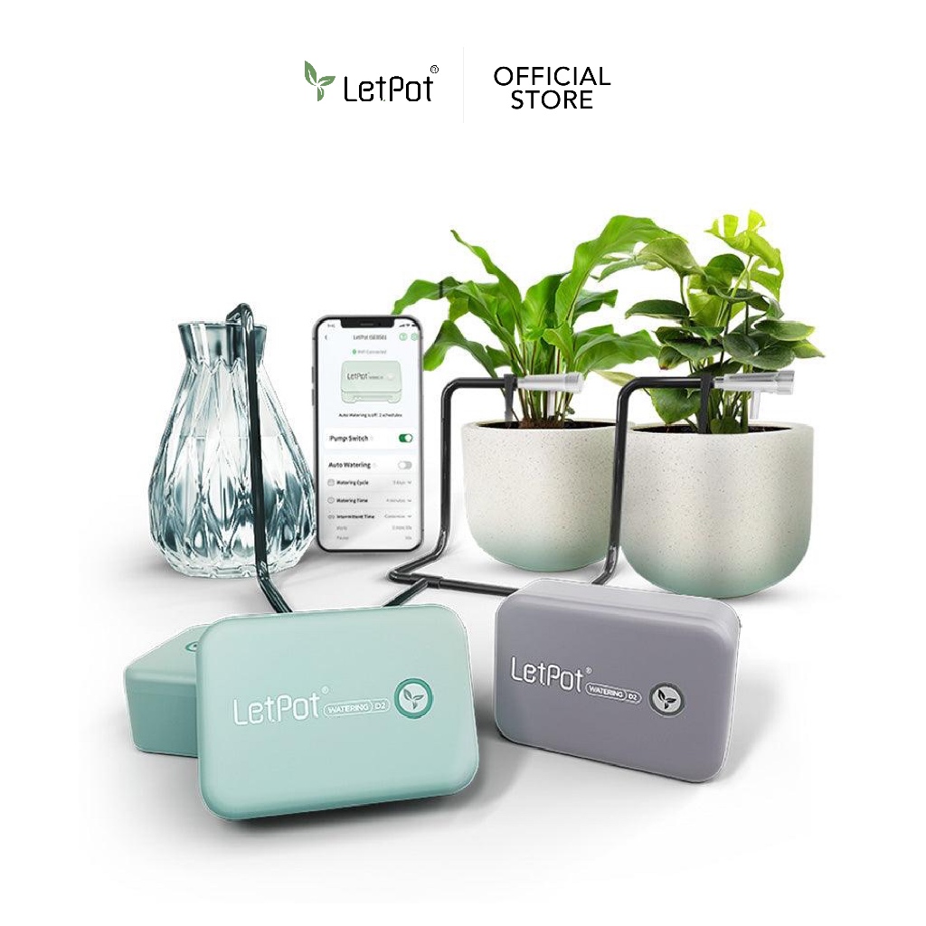LetPot Smart Drip ระบบรดน้ำอัตโนมัติ สำหรับต้นไม้ในกระถาง ควบคุมผ่าน Wi ...