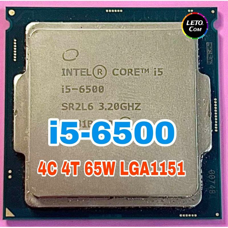 ซีพียู CPU intel i5-6500 3.2Ghz 4คอร์ 4เทรด 65W ฟรีซิลิโคน1ซอง i5 6500 ...