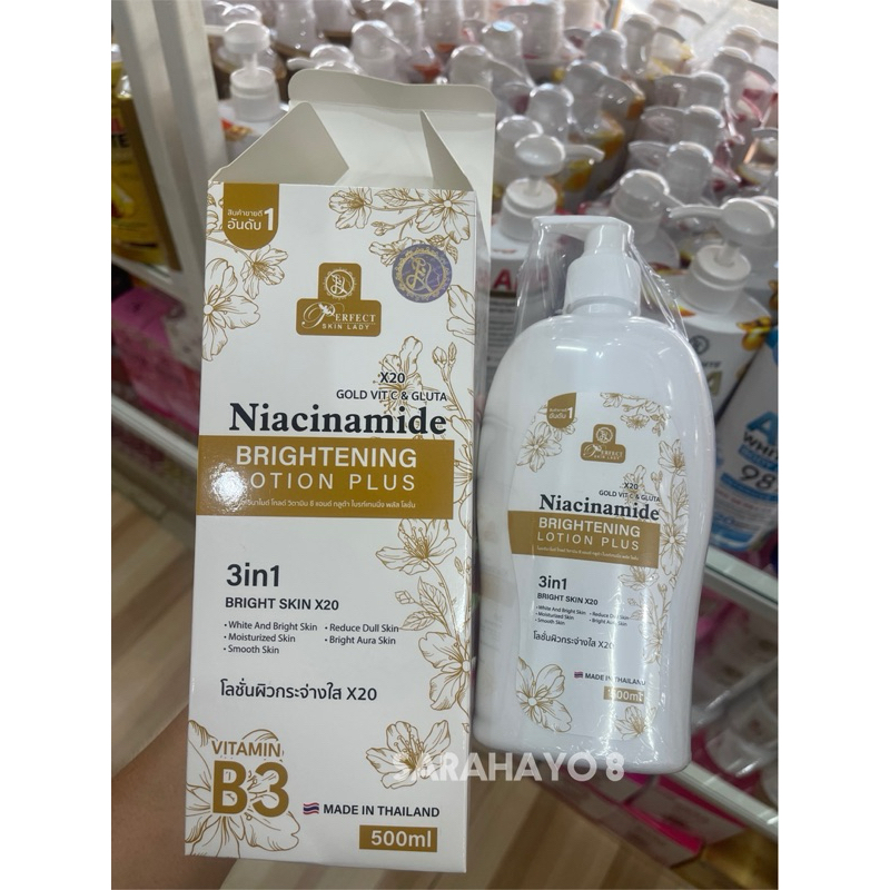 Perfect Skin Lady Niacinamide Brightening Lotion Plus 500ml. | Shopee ...