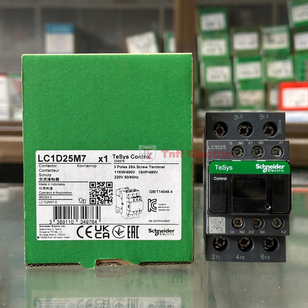 Schneider LC1D25M7, LC1D25B7, LC1D25E7, LC1D25F7, LC1D25Q7 แมกเนติก คอน ...