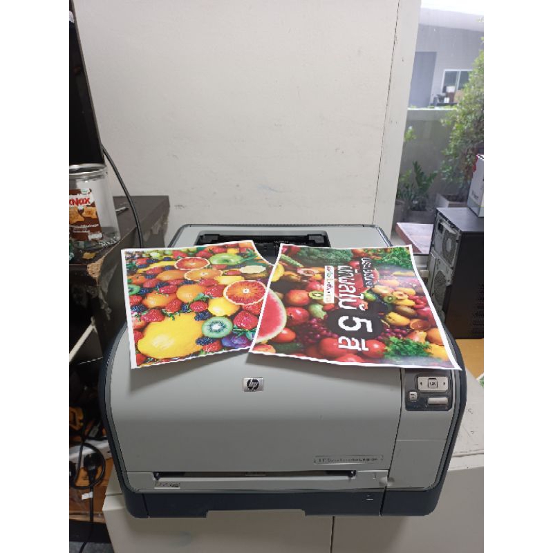 HP LaserJet CP1518niเลเซอร์สีมือสองเครื่องพร้อมใช้งาน(หมึกใหม่4สีครับ ...
