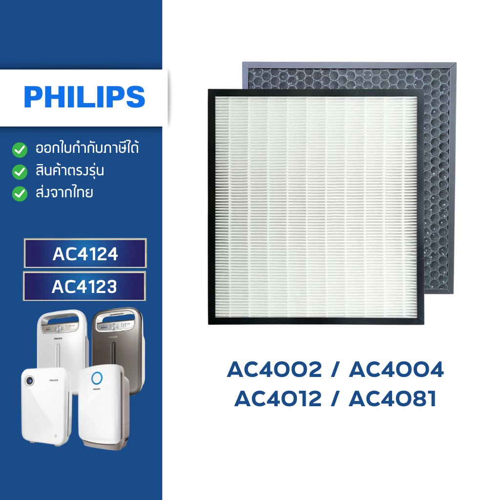 แผ่นกรอง เครื่องฟอกอากาศ PHILIPS รุ่น AC4002/ AC4004/ AC4012 / AC4081 ...