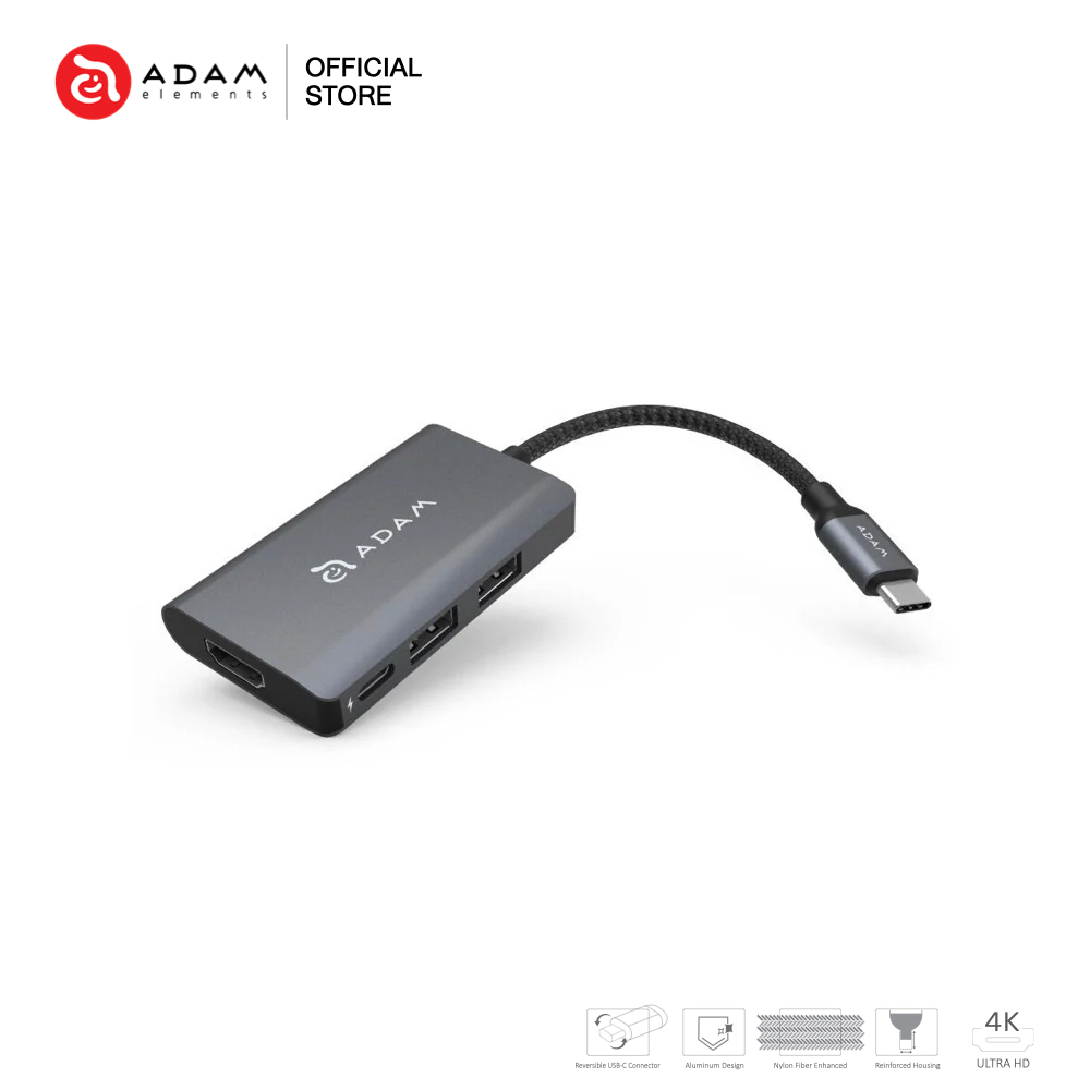 ตัวแปลง ADAM elements CASA Hub A01m USB-C 4 port Hub - ฮับมัลติฟังก ...