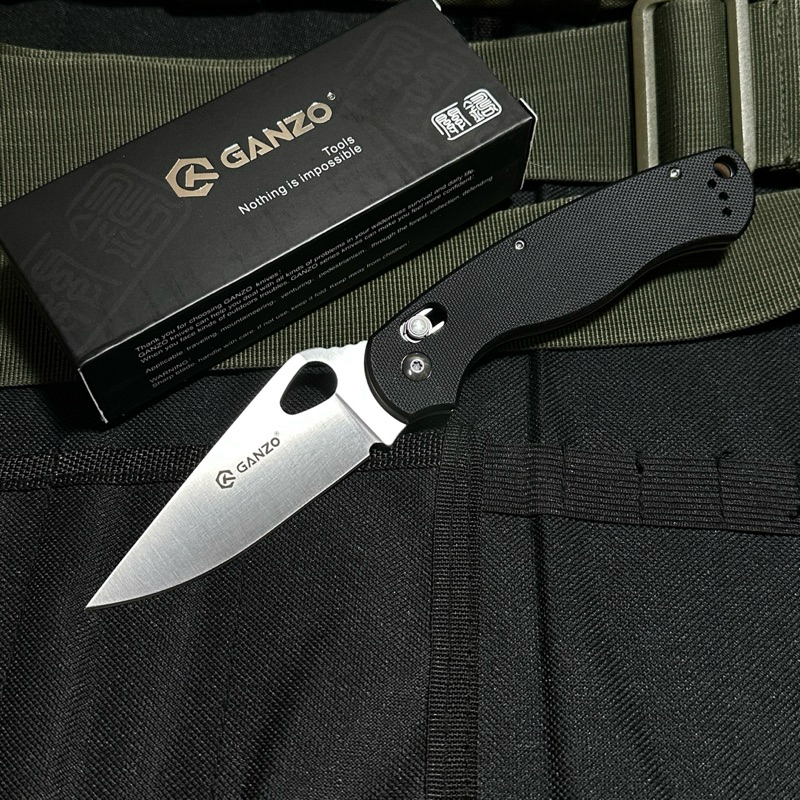 มีด มีดพับGanzo G729 ของแท้100% ใบมีดยาว 3.5นิ้ว วัสดุใบมีด 440C ด้ามจับG10 | Shopee Thailand