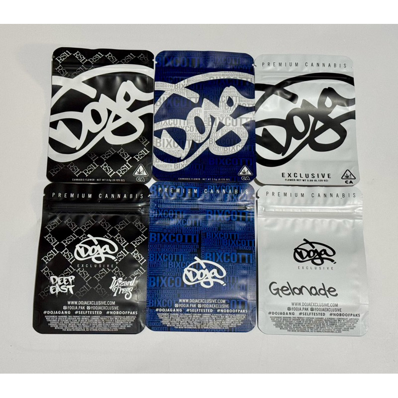 High Quality Mylar Zip Doja 3.5gr Packaging Smell Proof Water Proof ...