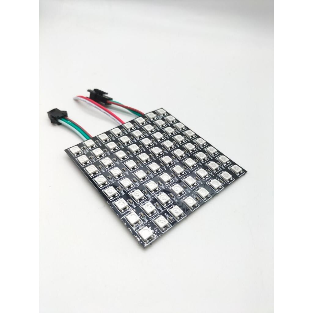 WS2812B Flexible Individually Addressable LED Metrix Panel ขนาด 8X8ไฟ ...