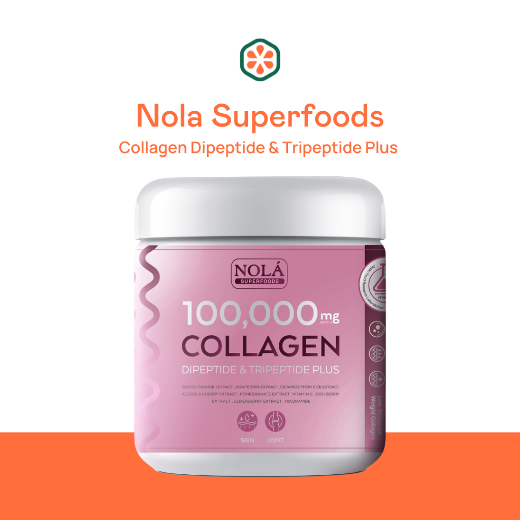 Nola 100,000 mg collagen dipeptide and tripeptide collagen plus โนล่า คอลลาเจน ไดเปปไทด์พลัส ...