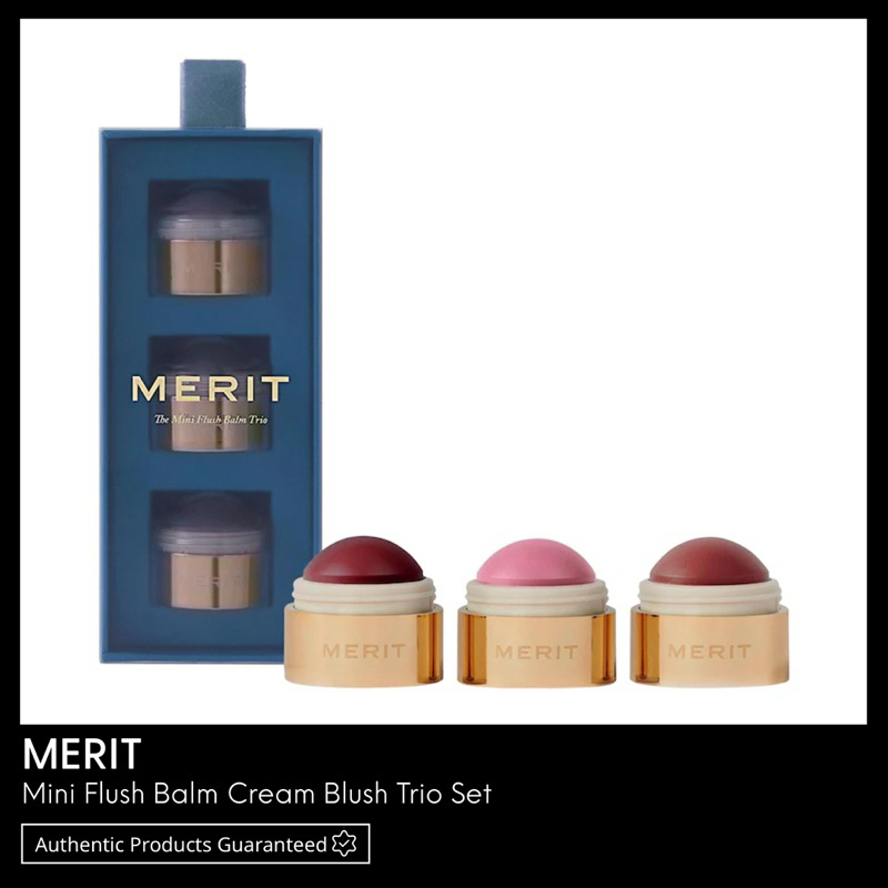 MERIT Mini Flush Balm Cream Blush Trio Set เซ็ทบลัสขนาดมินิ พร้อมส่ง ...