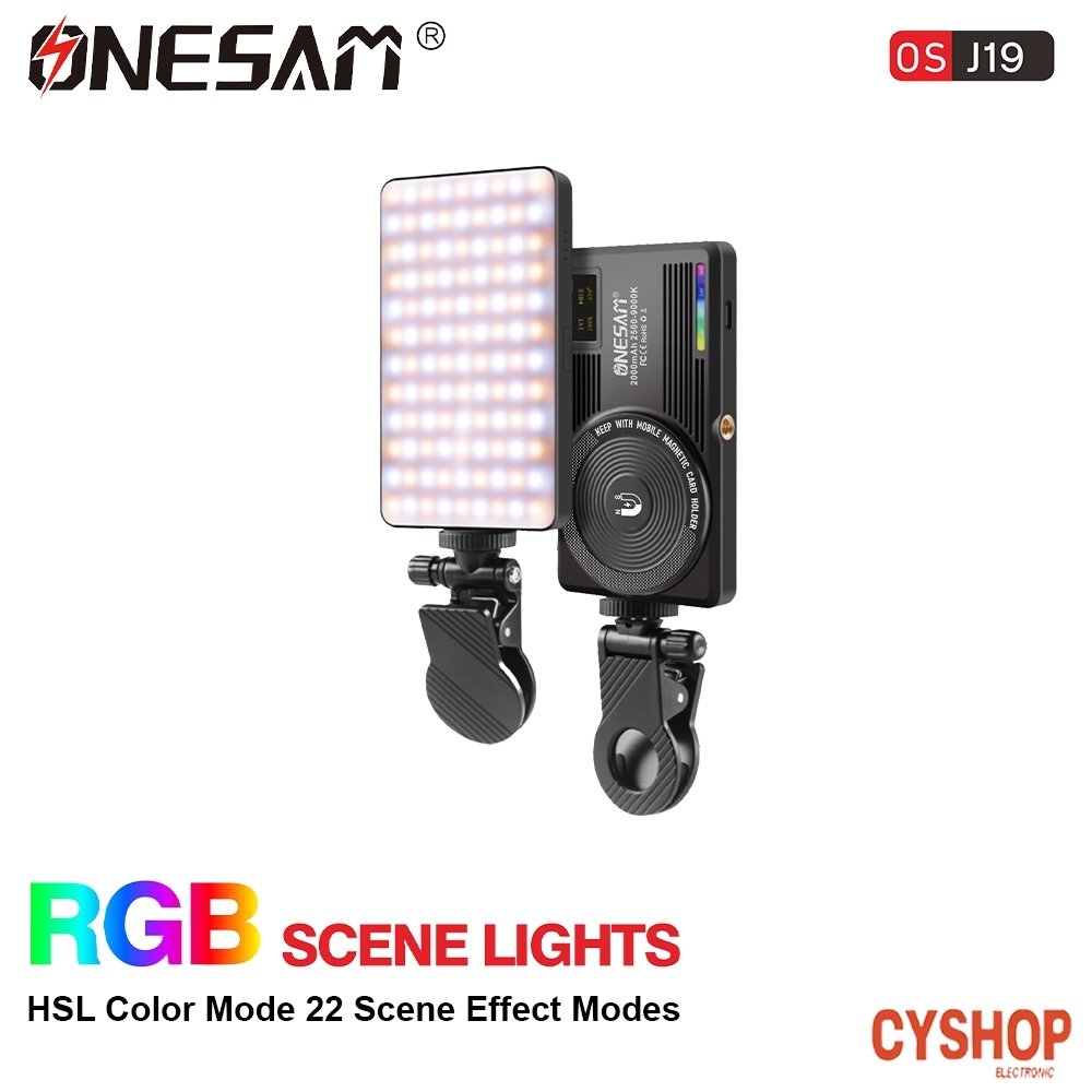 ONESAM รุ่น OS-J19 ไฟเสริมแม่เหล็ก สำหรับพกพา ตัวช่วยถ่ายเซลฟี่ | Shopee Thailand