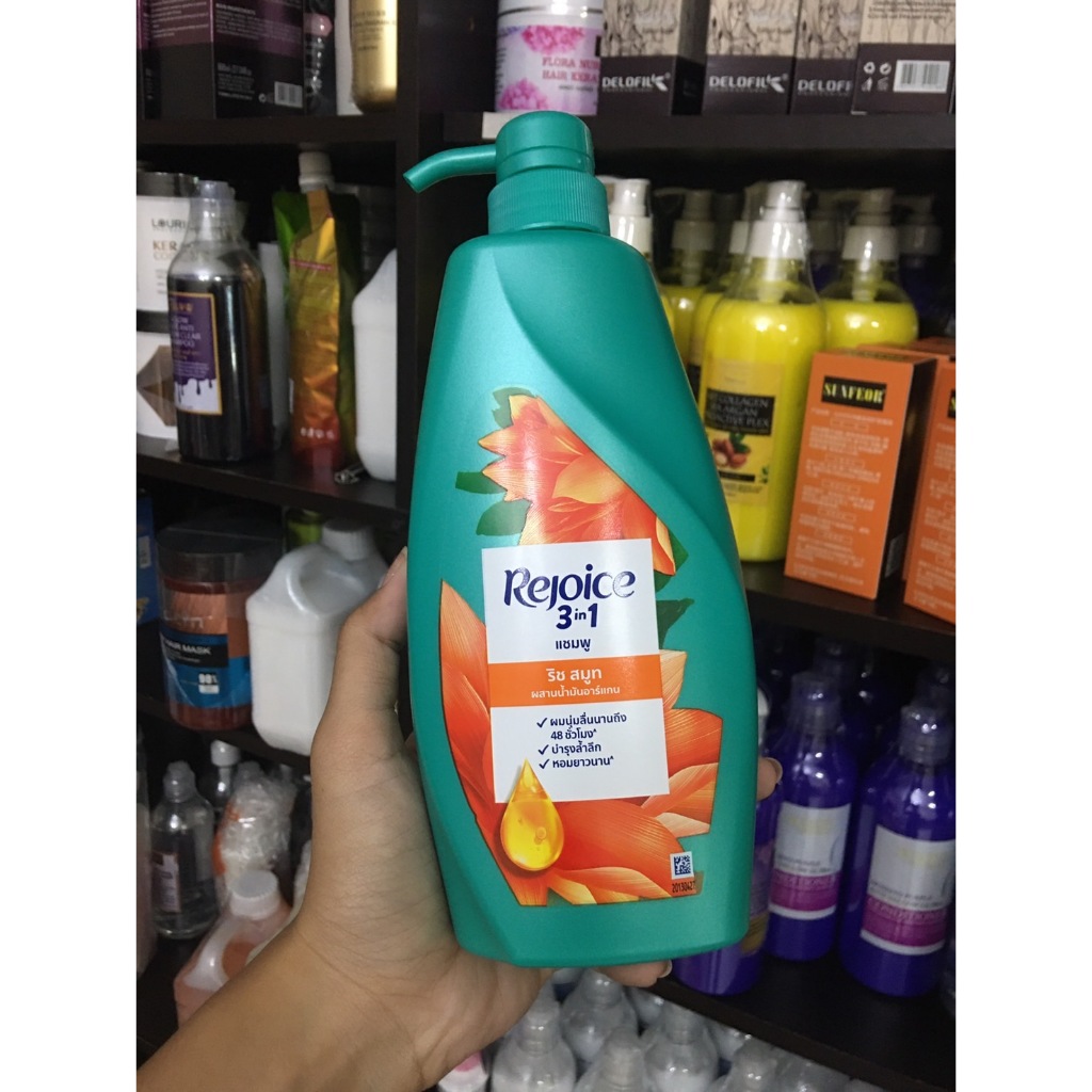 รีจอยส์ แชมพู ริช ซอฟท์ สมูท ปริมาณ 525 มล. REJOICE SHAMPOO RICH SOFT SMOOTH 525 ML. | Shopee ...