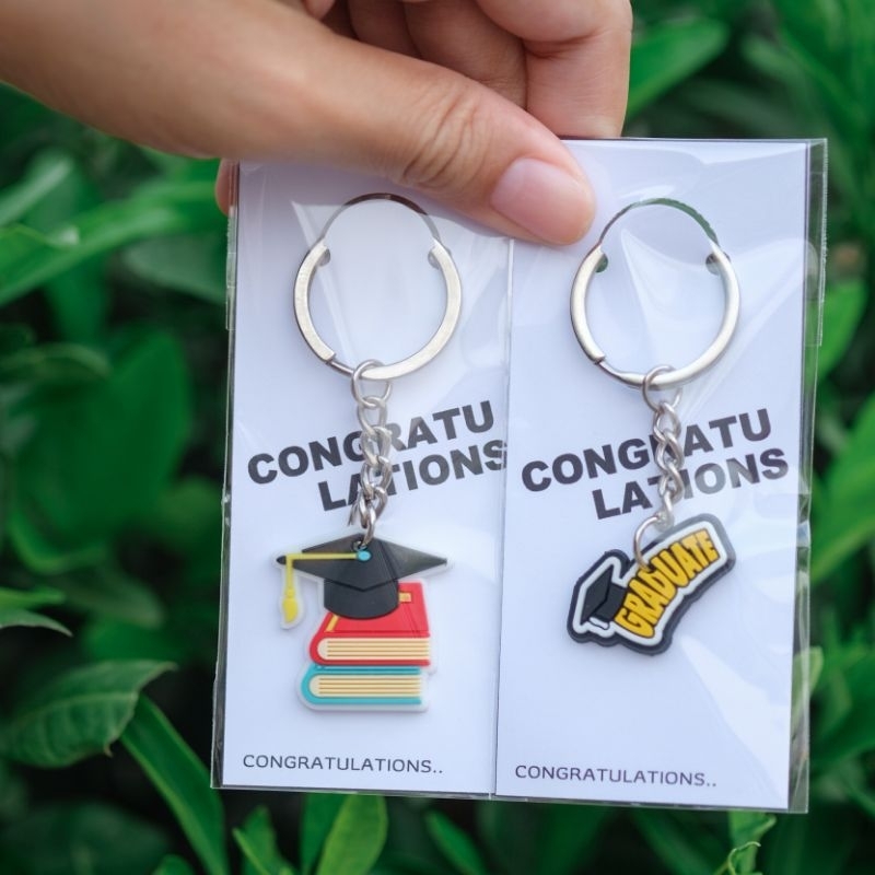 พวงกุญแจปัจฉิม(PVC) พร้อมกระดาษรองCONGRATULATIONS+ซองฝากาว ของขวัญ ...